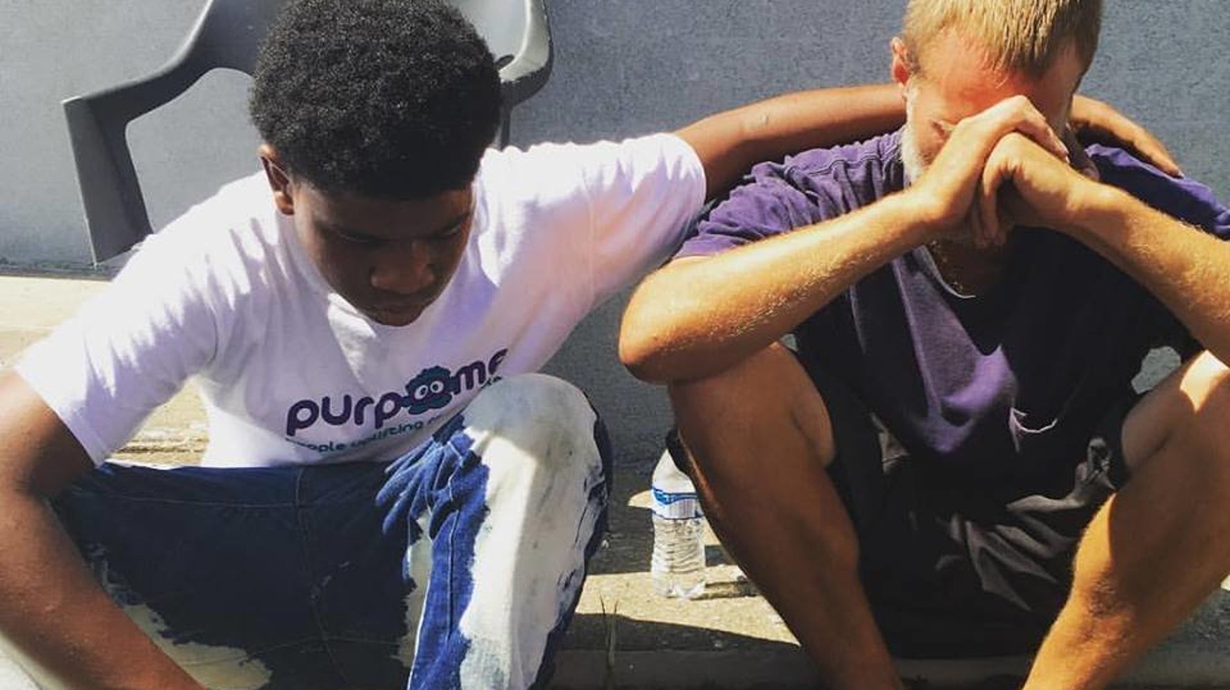 Teen Proves He Has Sole, Gives Homeless Man The Shoes Off His Feet ...