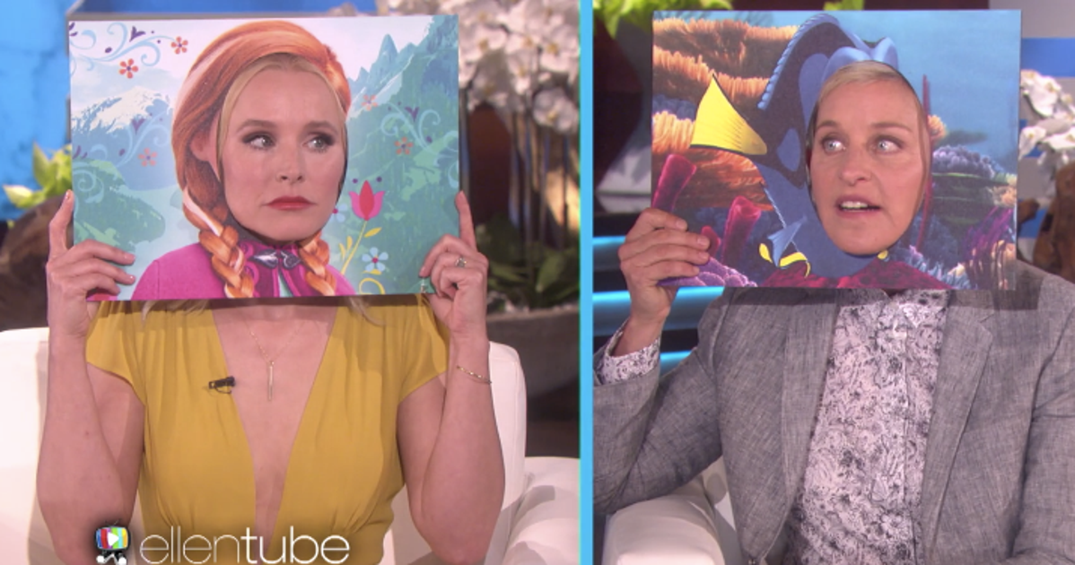 Cuteness Takes Human Form As Kristen Bell's Anna Meets Ellen DeGeneres ...