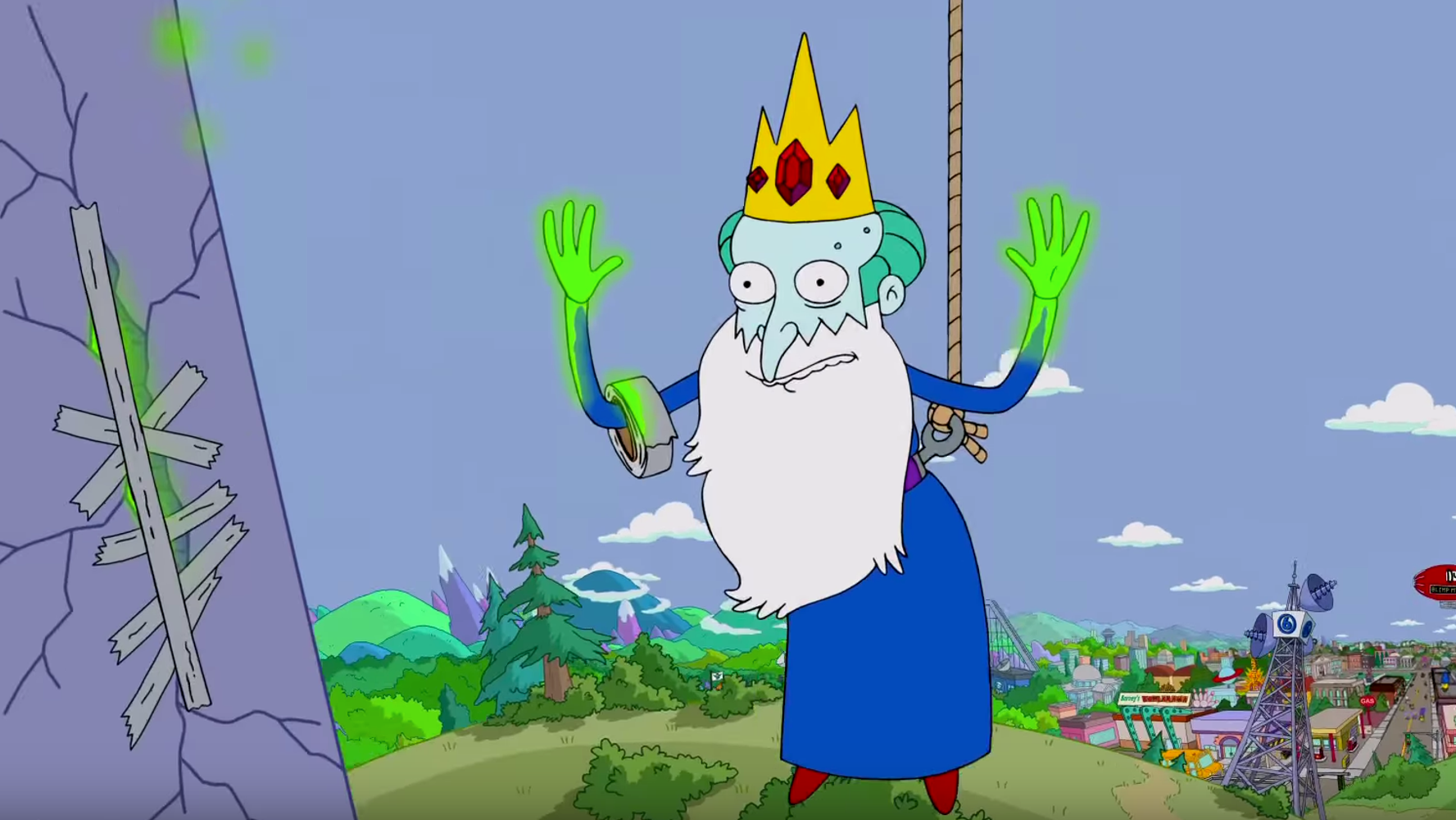 'The Simpsons' Do An Incredible 'Adventure Time' Opening Couch Gag ...