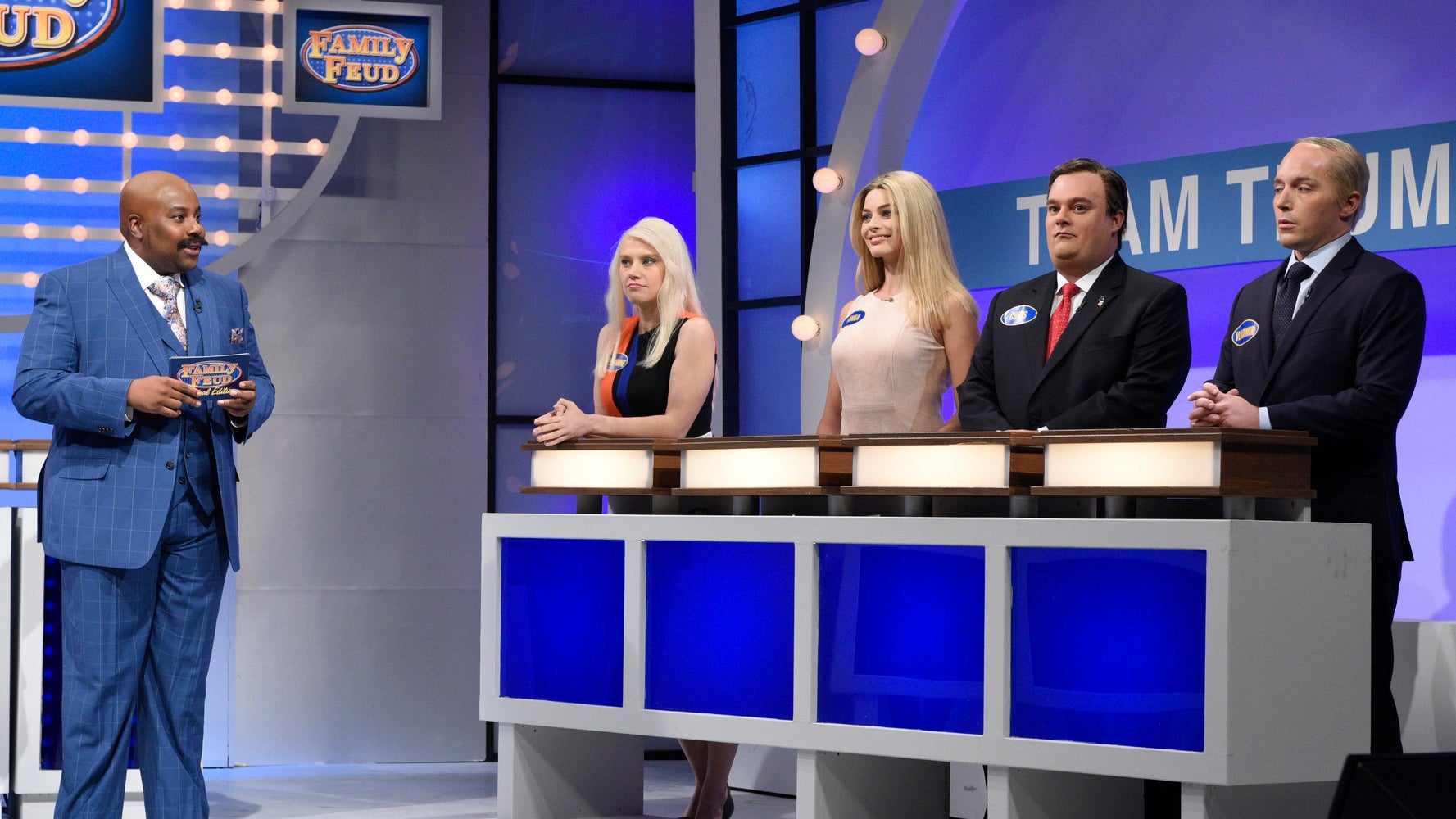 Margot Robbie Is The Perfect Ivanka Trump For 'Celebrity Family Feud ...