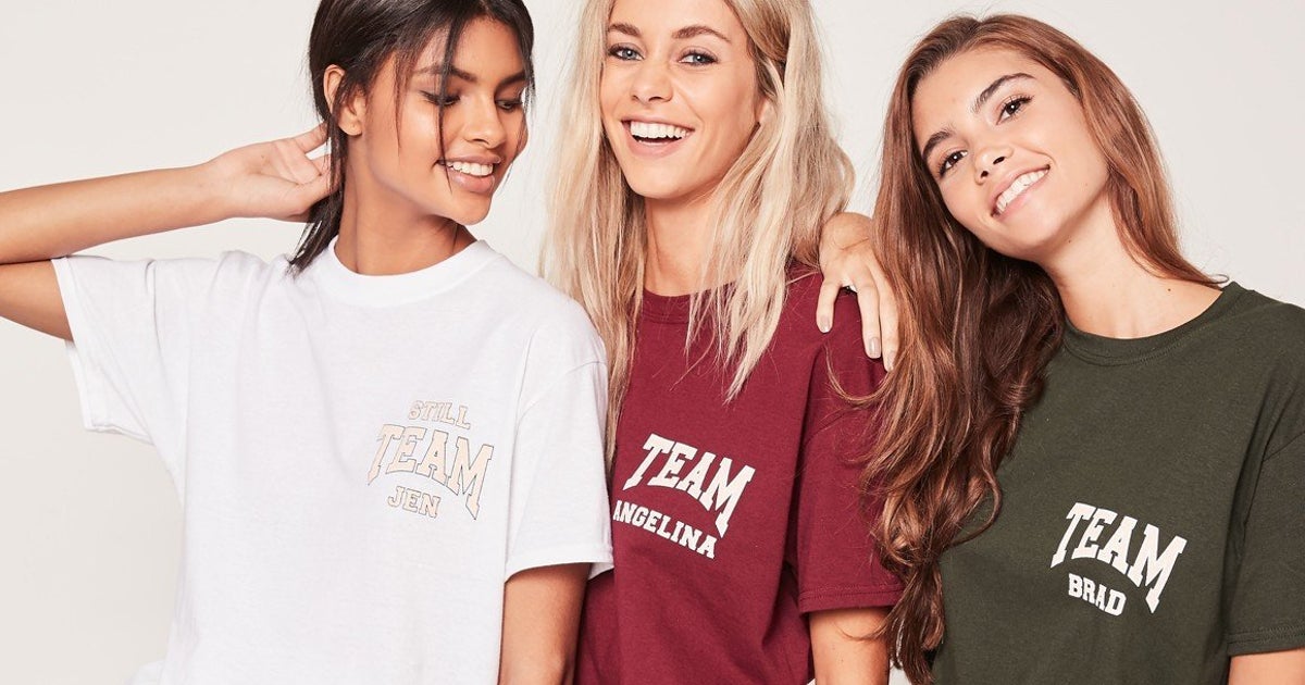Missguided Bring Back 'Team Angelina' And 'Team Jen' T-Shirts ...