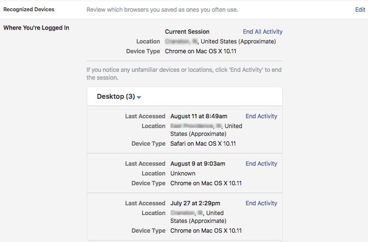 Social Media Privacy Tip: How to Detect Unauthorized Account Access ...