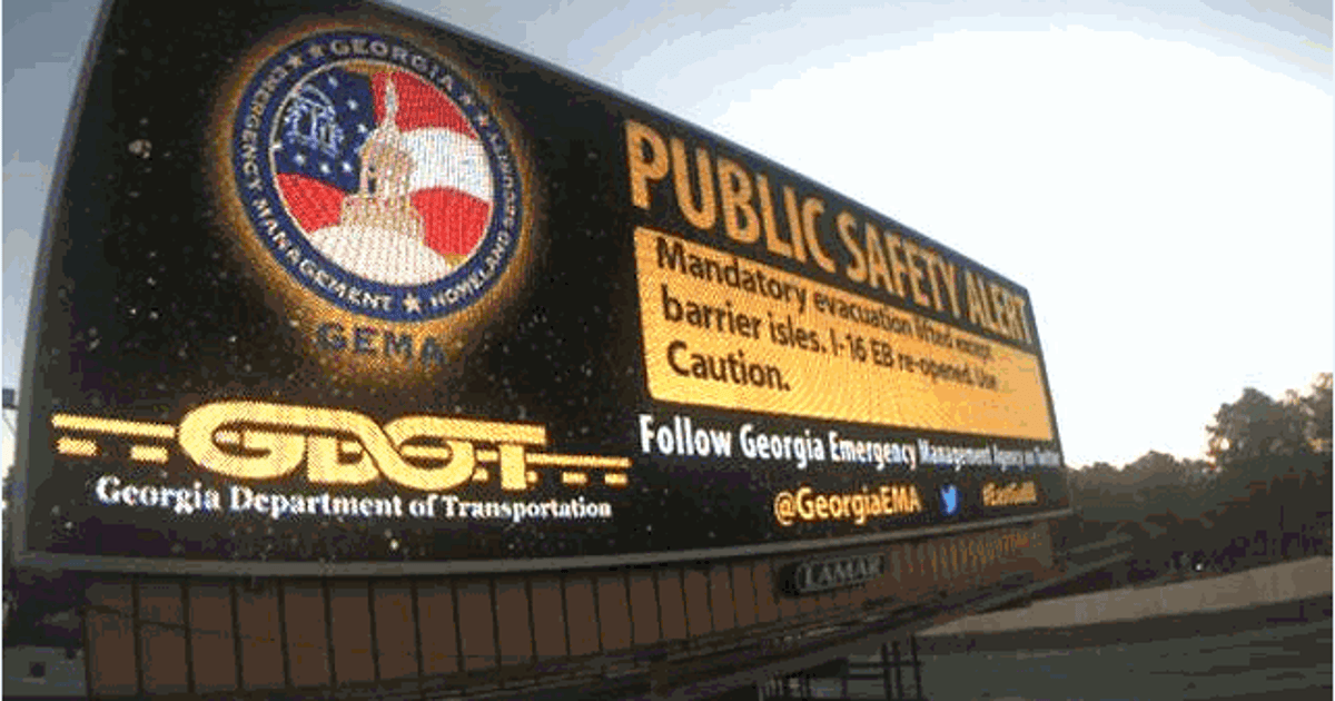 Government Used Digital Billboards To Post Emergency Messaging During ...