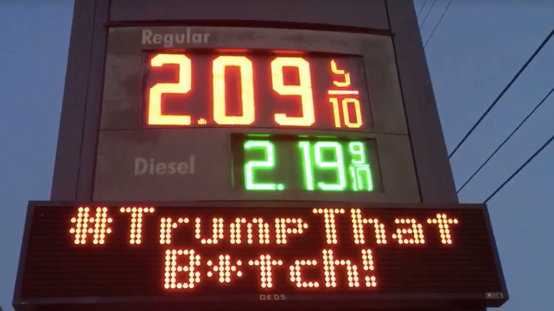 'Trump That B***h' Sign At Nashville Gas Station Offends Many Residents ...