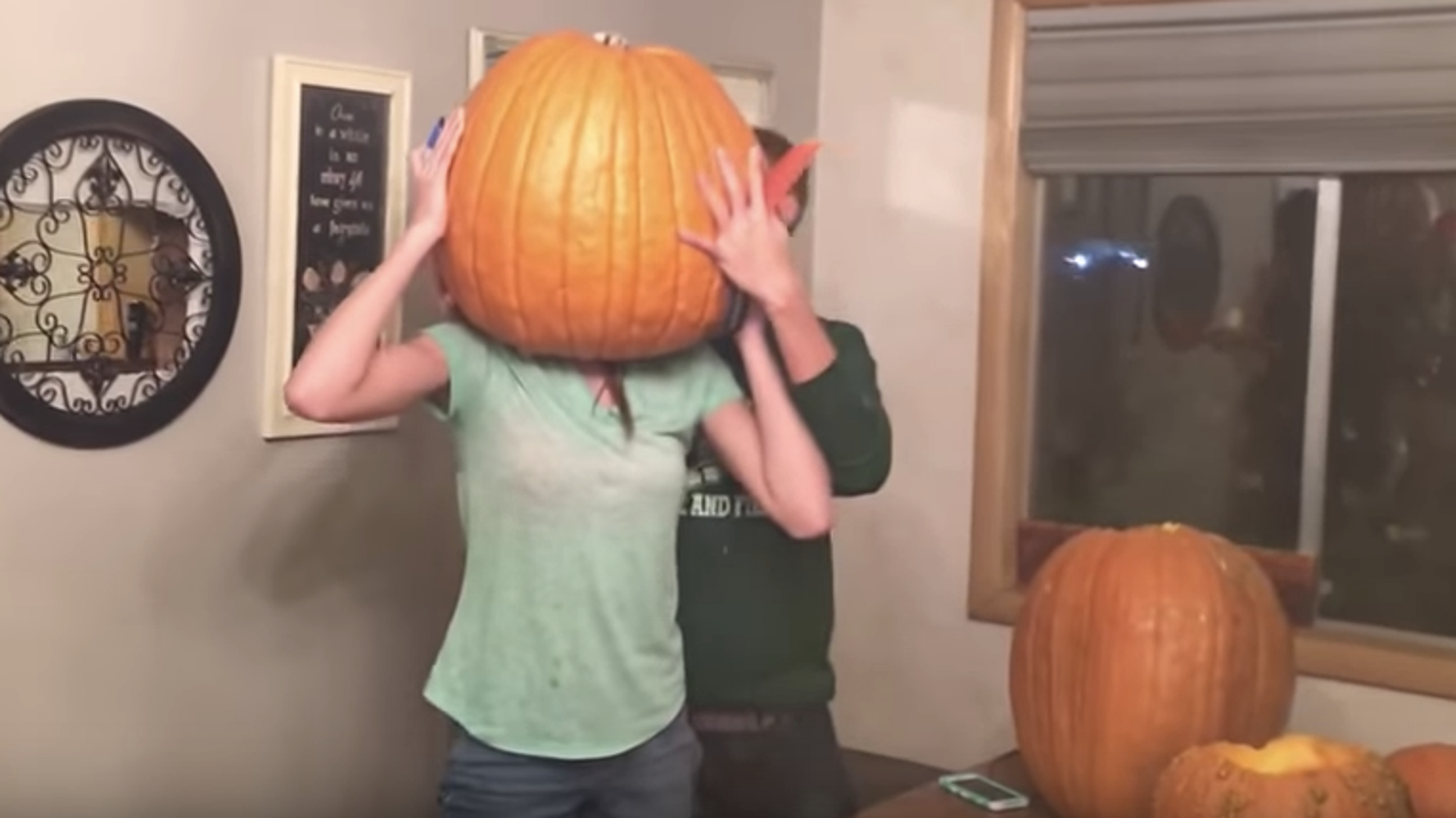 This Is Why You Should Never Stick Your Head In A Pumpkin | HuffPost ...