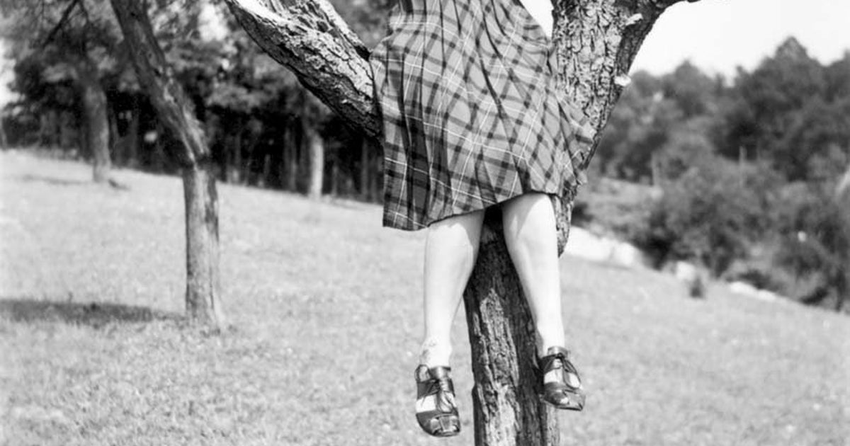 Delightful Vintage Photos Of Women In Trees Are What You Need Right Now ...