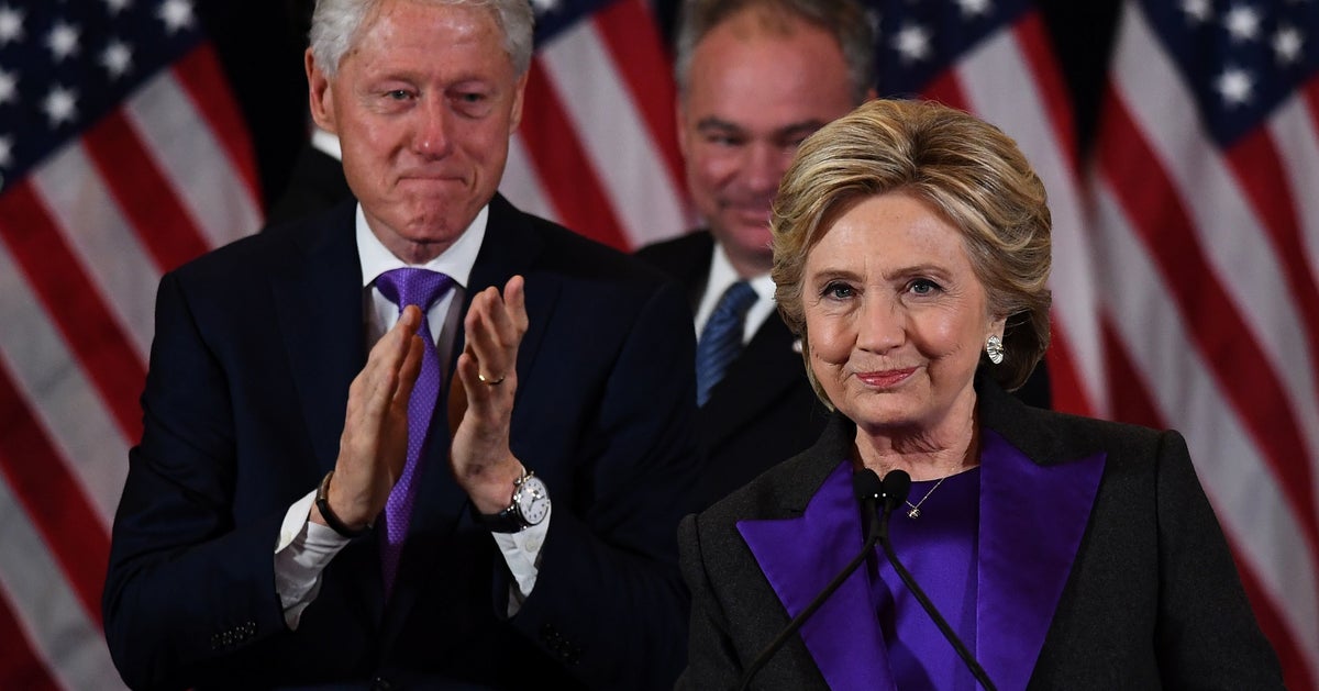 Hillary Clinton Embodies Unity In A Purple Suit At Her Concession ...