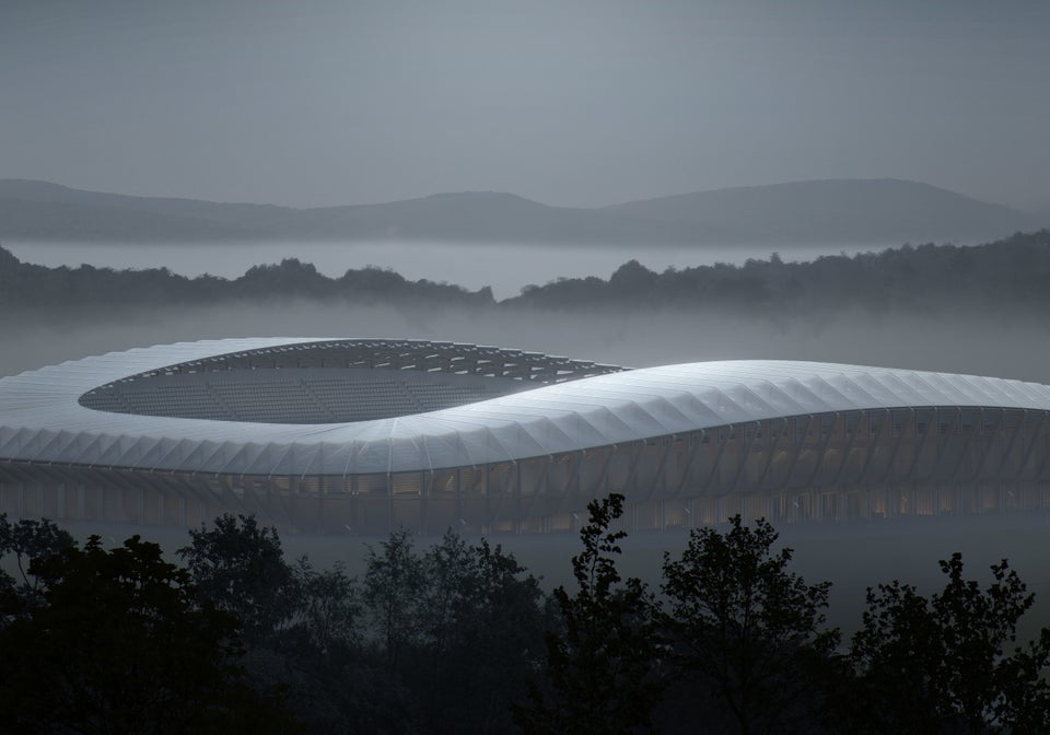This Incredible Football Stadium Is Made Entirely Out Of Wood | HuffPost UK