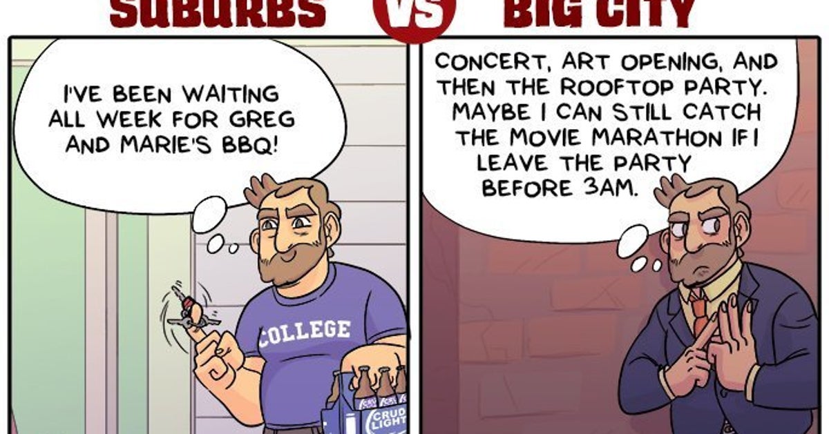 The Differences Between Living In The Suburbs And The City | HuffPost Life