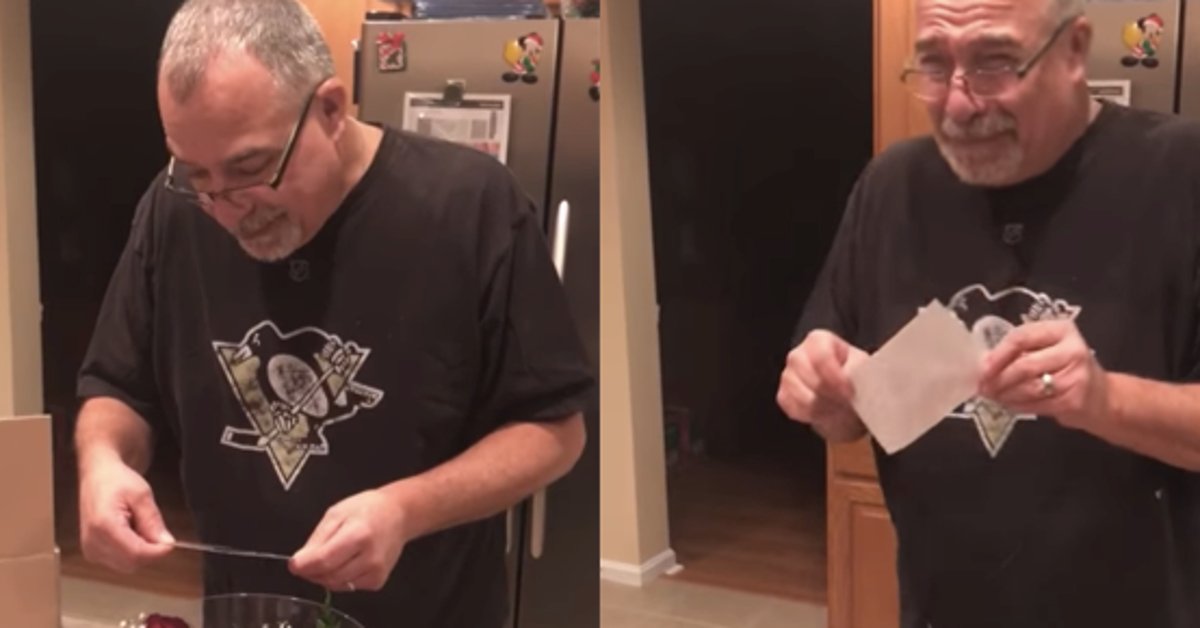 Penn State Dad Absolutely Loses It As Wife Surprises Him With Rose Bowl ...