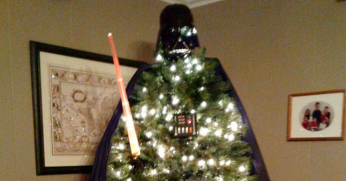 'Star Wars' Fan Turns Christmas Tree Into Giant Darth Vader | HuffPost ...
