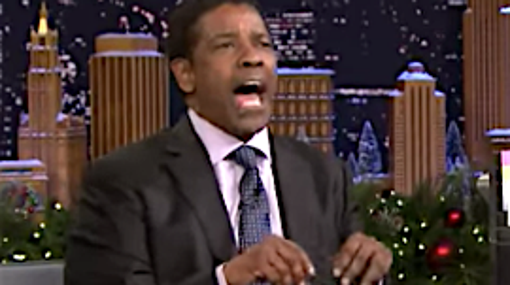 Denzel Washington Gets All Dramatic Reading Out Jimmy Fallon's Greeting ...
