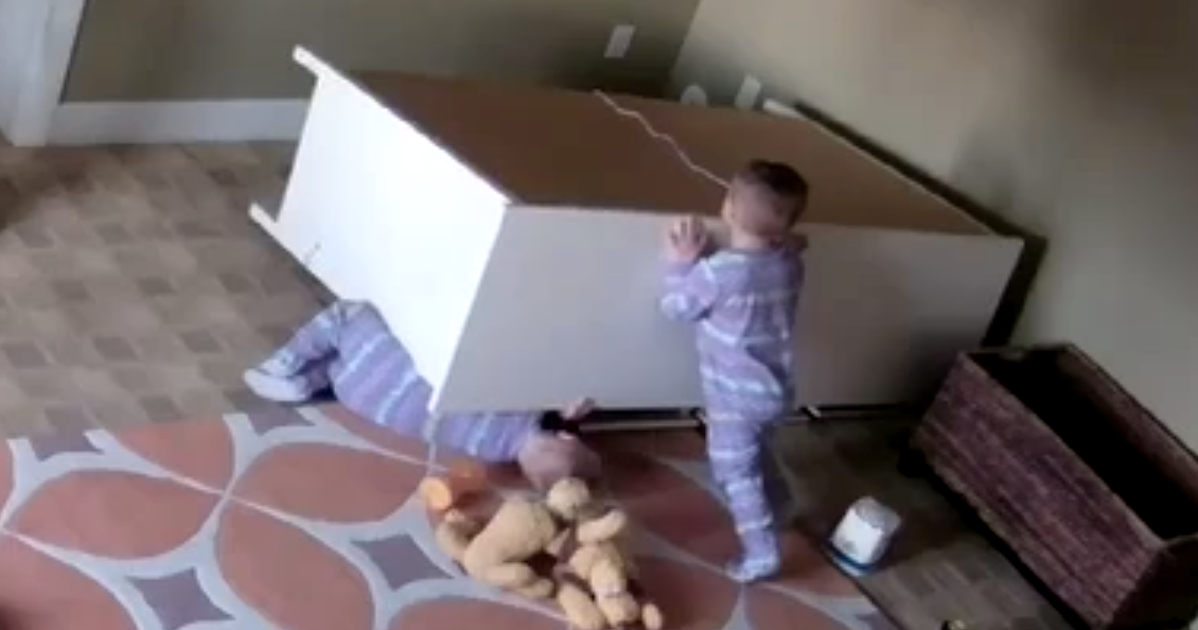 Baby Monitor Films 2-Year-Old Saving Twin Brother From Fallen Dresser ...