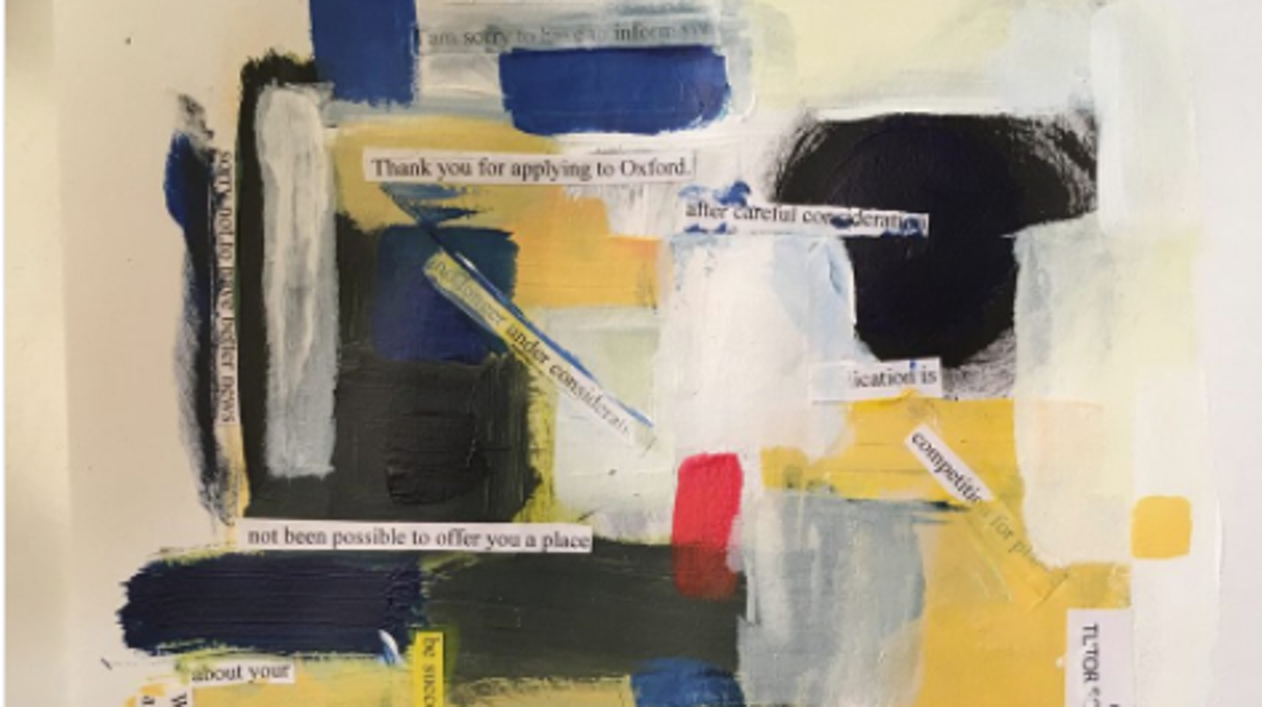 Student Transforms College Rejection Letter Into Viral Work Of Art ...