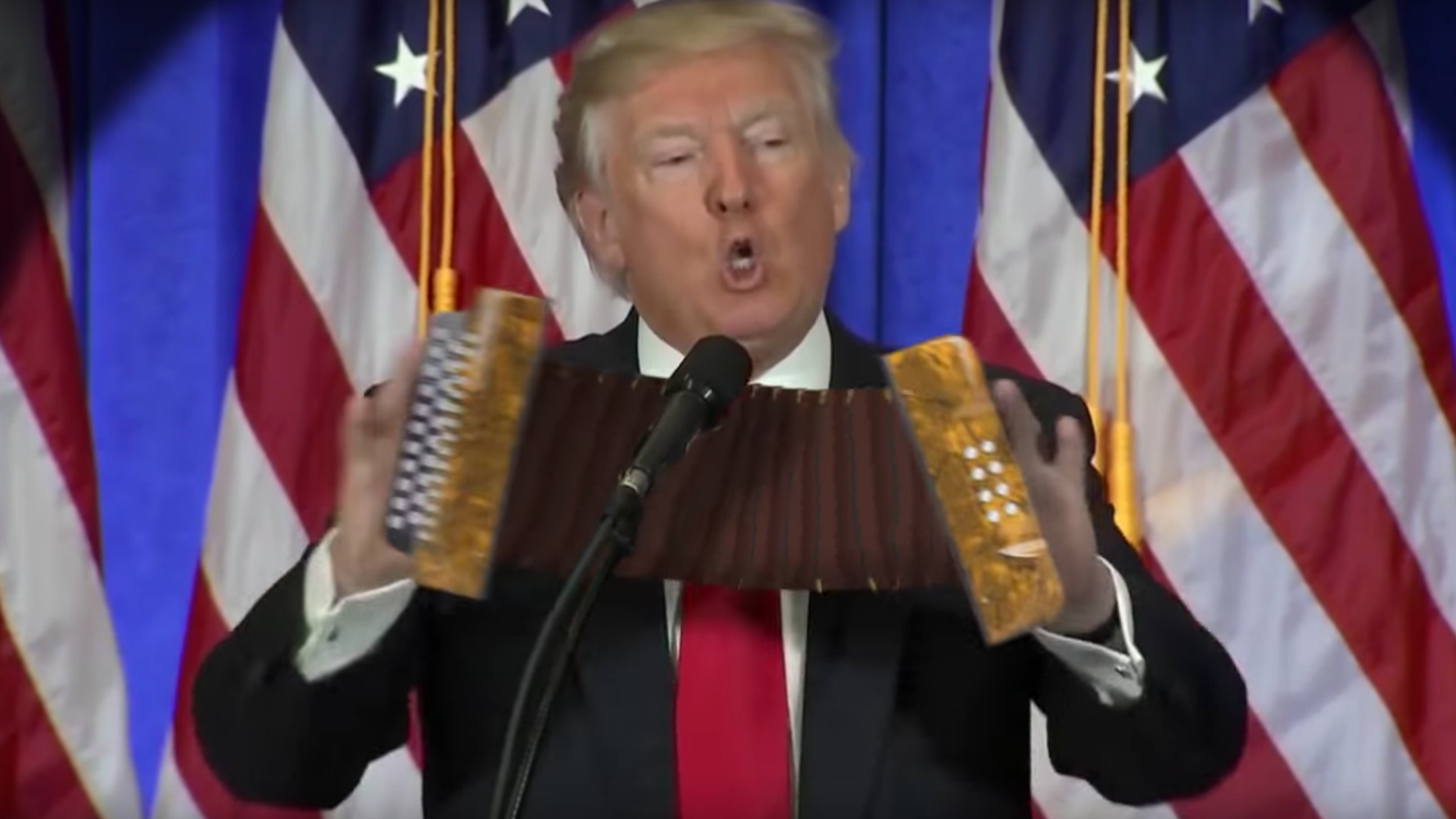 Here's Donald Trump Speaking, But With An Accordion Attached To His ...