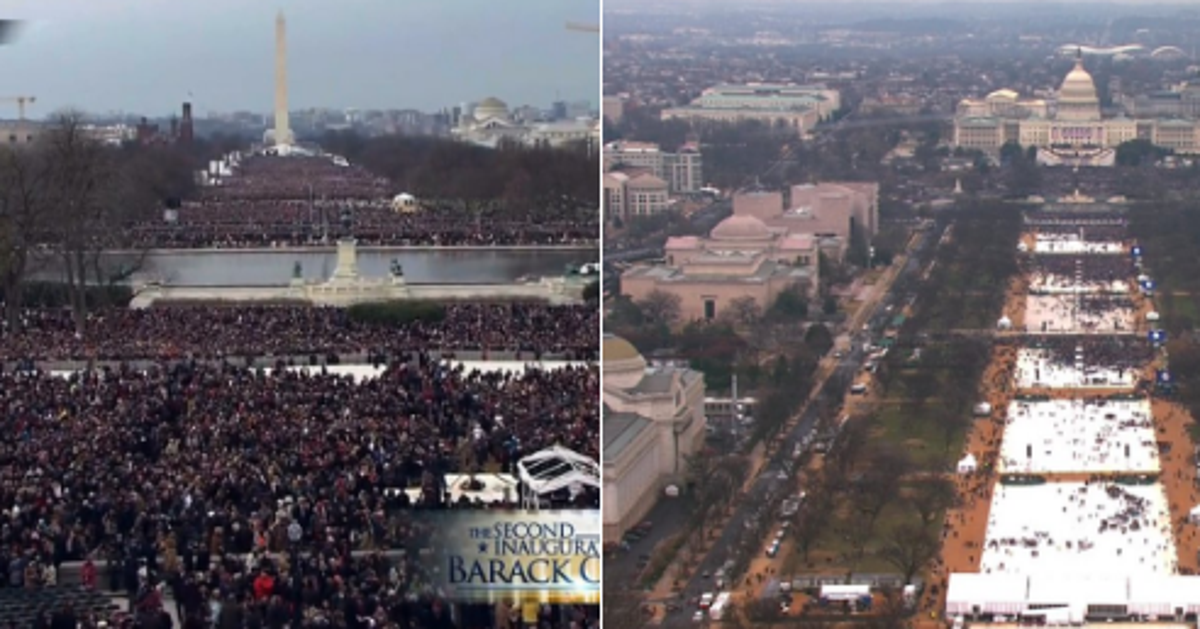 Donald Trump Inauguration Draws Much Smaller Crowds Than Barack Obama ...