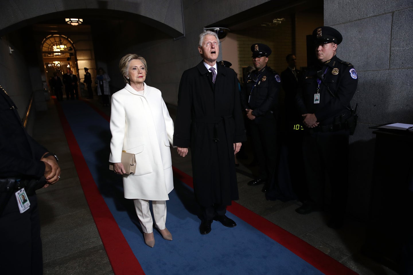 Of Course Hillary Clinton Wore A White Suit To The Inauguration ...