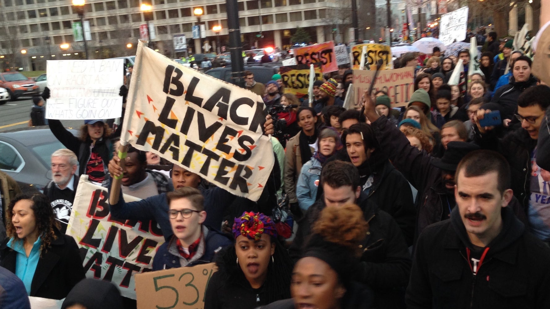 Heavy Protests Mark Start Of Trump Presidency | HuffPost