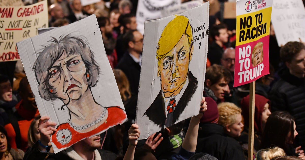 Donald Trump Protests In London, Edinburgh, Cardiff And Across UK In ...