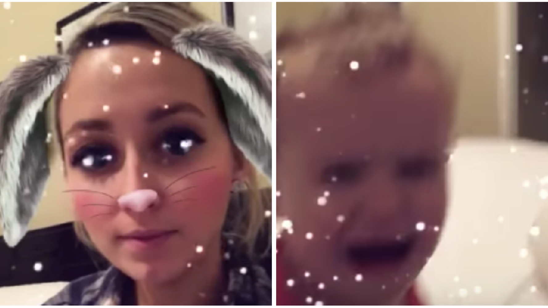 Mum Uses Bunny Snapchat Filter To Stop Toddler Crying In An Instant ...