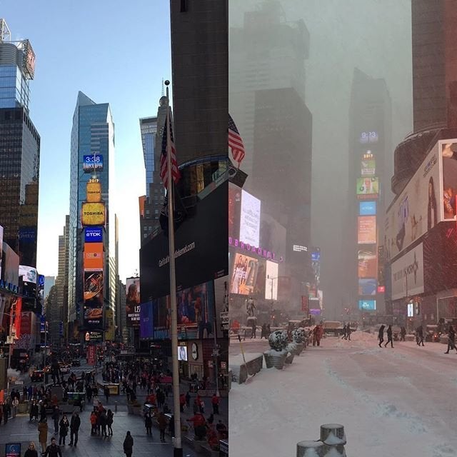 Everyone's Enjoying An Empty New York City In These Snowstorm Photos ...