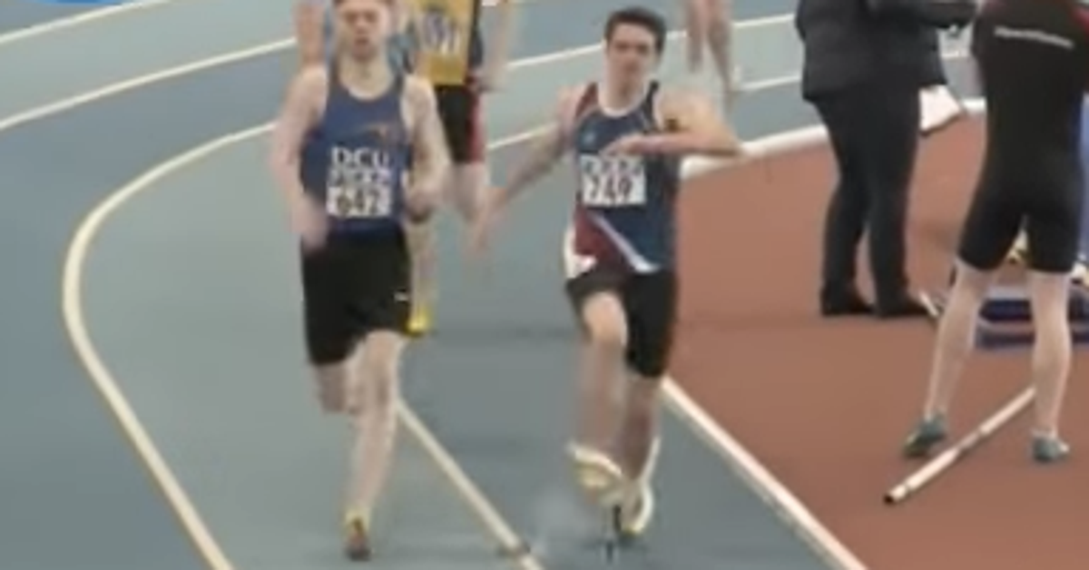 Runner 'Attacked' By Rubber Band In Freakiest Track Mishap Ever ...