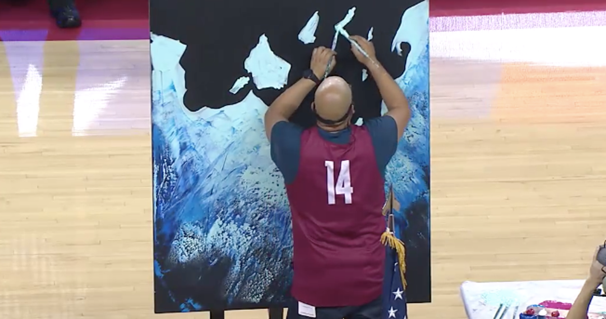 Artist's Inspiring National Anthem Performance Is A Literal Work Of Art ...