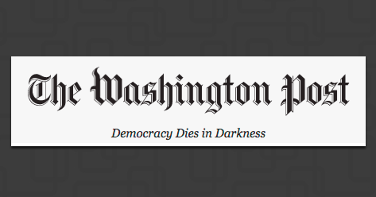 The Washington Post's New Slogan Is A Stark Warning To Donald Trump ...