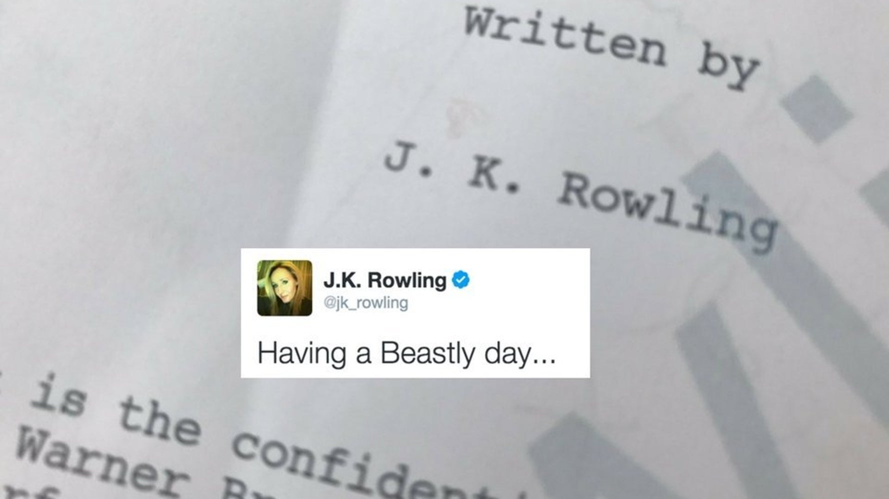 Mysterious J.K. Rowling Tweet Has 'Fantastic Beasts' Fans Freaking Out ...