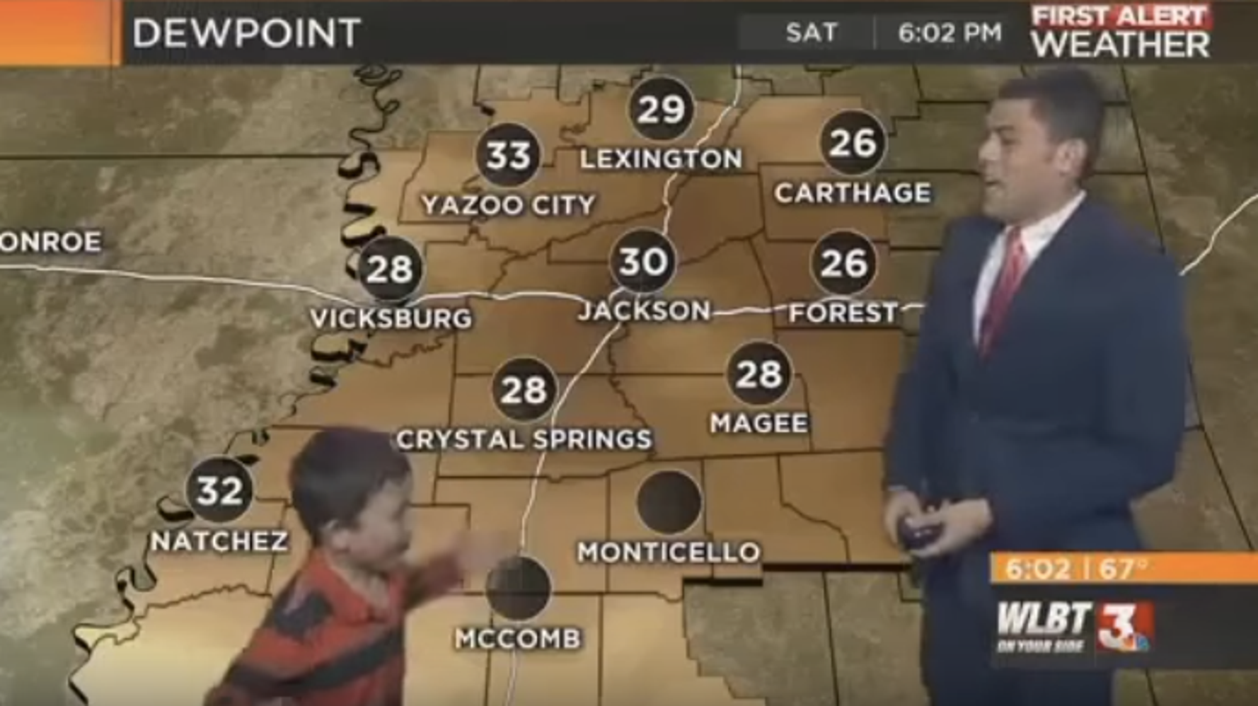 Kid Runs On Set And Appears To Fart At TV Weatherman On The Air | HuffPost