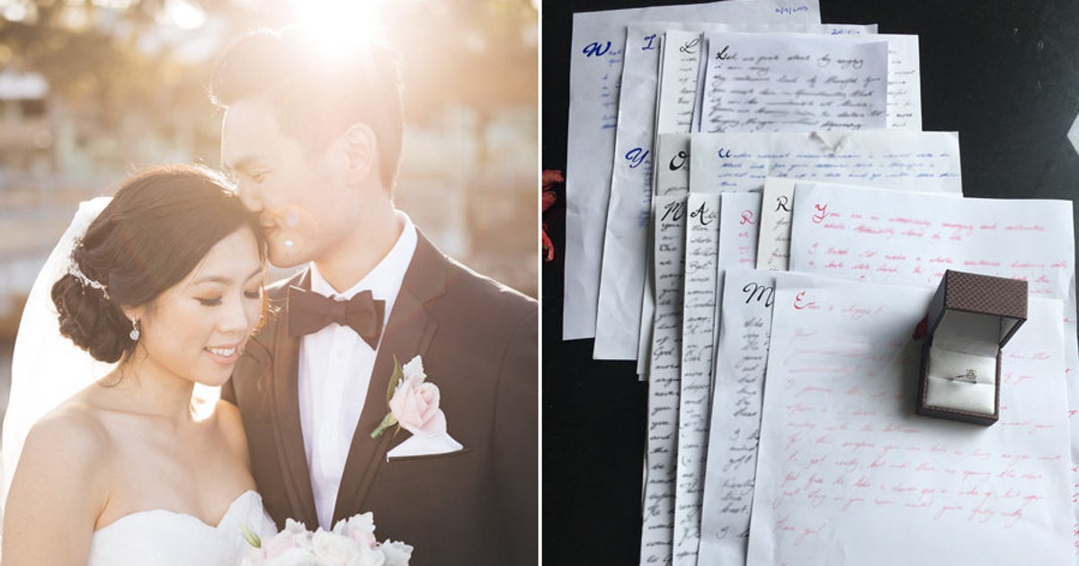 This Guy Hid A Secret Proposal Message In Love Letters To His ...