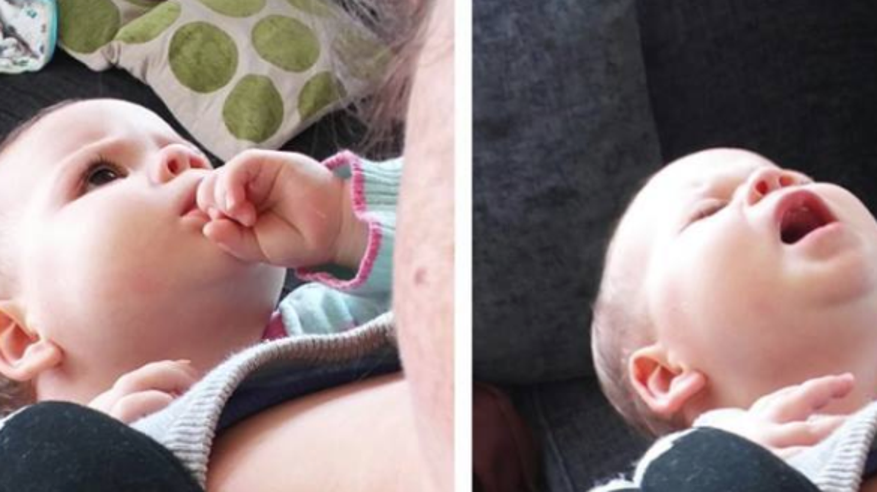 Baby Tries To 'Latch On' To Mum's Back And Gets In A Sulk When She ...