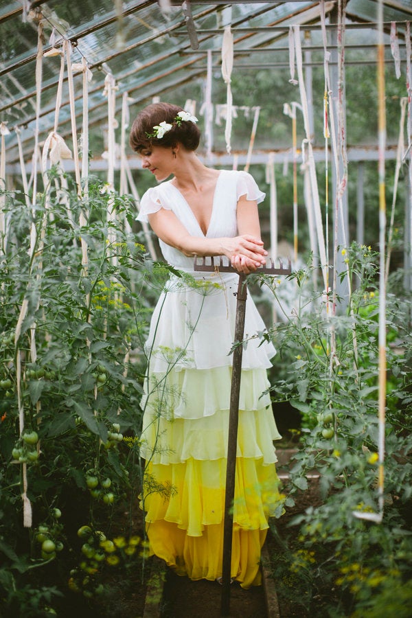 15 Yellow Dresses For Brides Who Want To Channel Their Inner Belle ...
