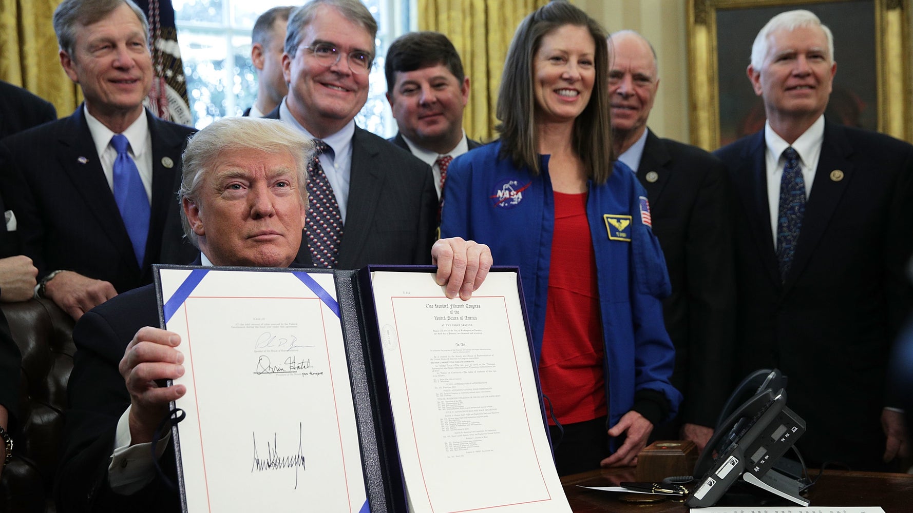 Donald Trump Signs Bill Authorizing NASA Budget, Mars Exploration ...