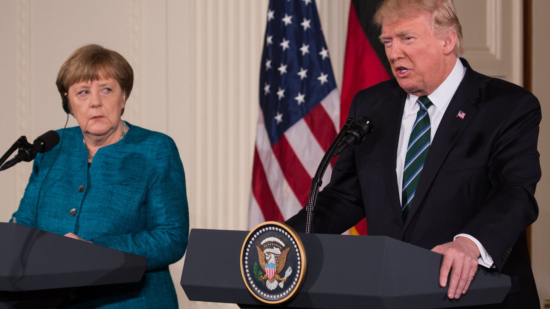 Donald Trump 'Handed Fake £300bn Nato Invoice To Angela Merkel ...