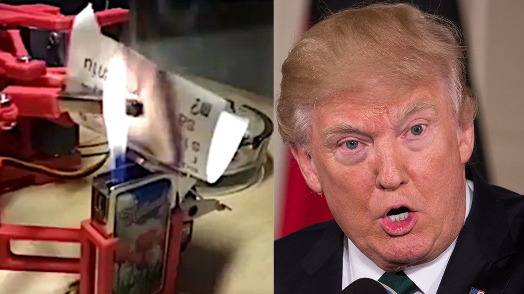 Donald Trump Tweet-Burning Robot Sets The Internet On Fire | HuffPost ...
