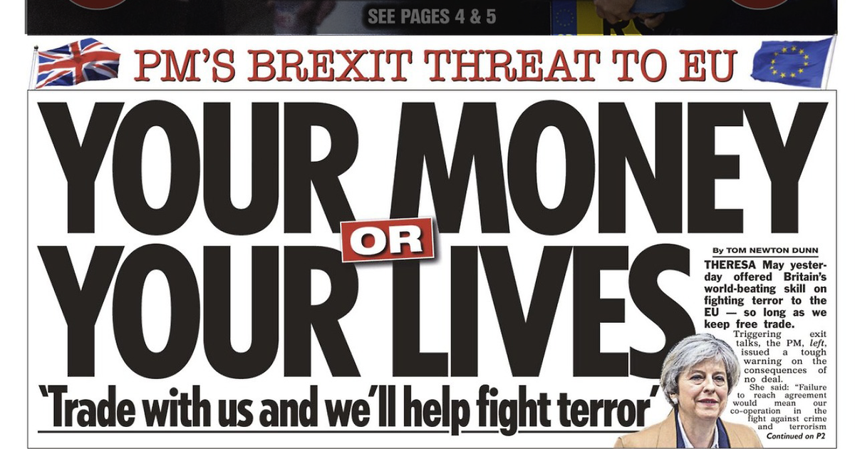 Theresa May's Brexit Security Co-Operation Row Grows As The Sun Lays ...