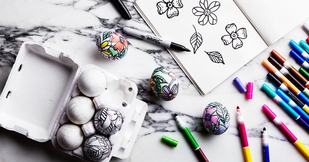 These Coloring-Book Eggs Are The Coolest Easter Craft Ever | HuffPost Life