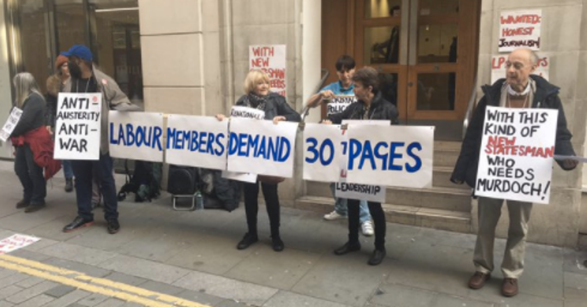 Pro-Jeremy Corbyn Group Protests Against New Statesman Magazine Over ...