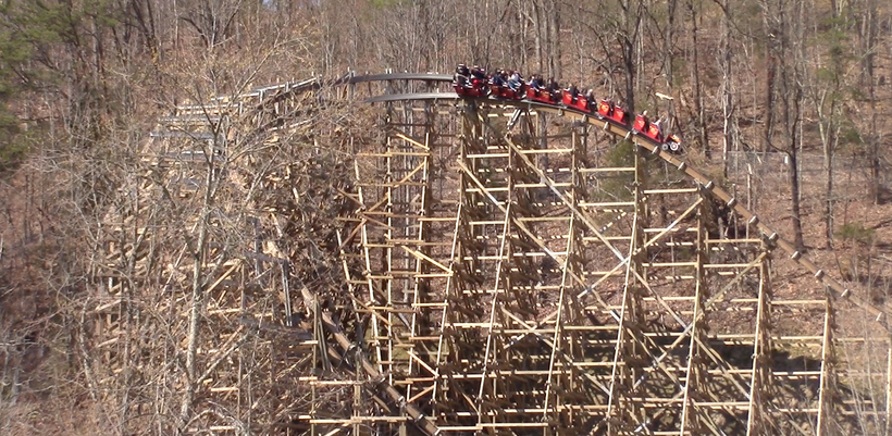 This is the Worlds First Launched Wooden Roller Coaster - and it's ...