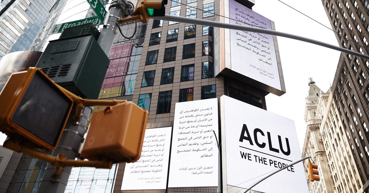 ACLU Sends Powerful Message To Trump With First Amendment Billboards ...