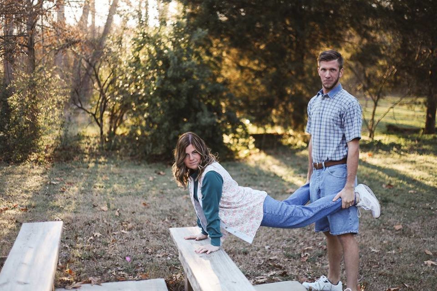 This Couple Embraced Every Bit Of Awkwardness For Their Engagement Pics ...