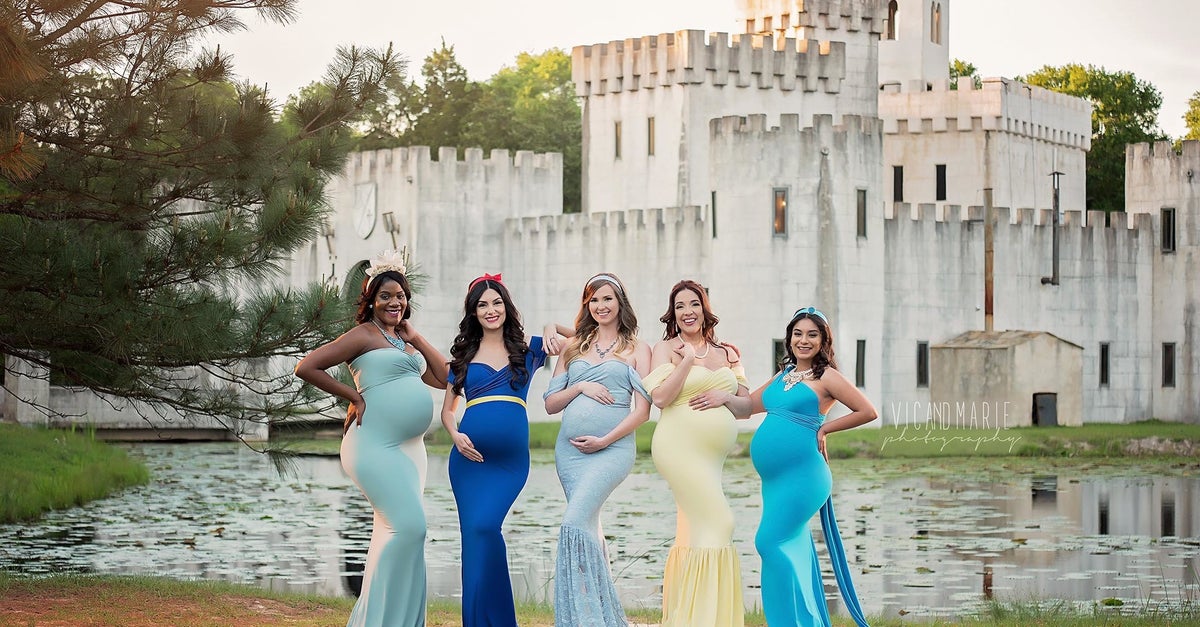 5 Mothers Dress As Disney Princesses For Magical Maternity Shoot ...