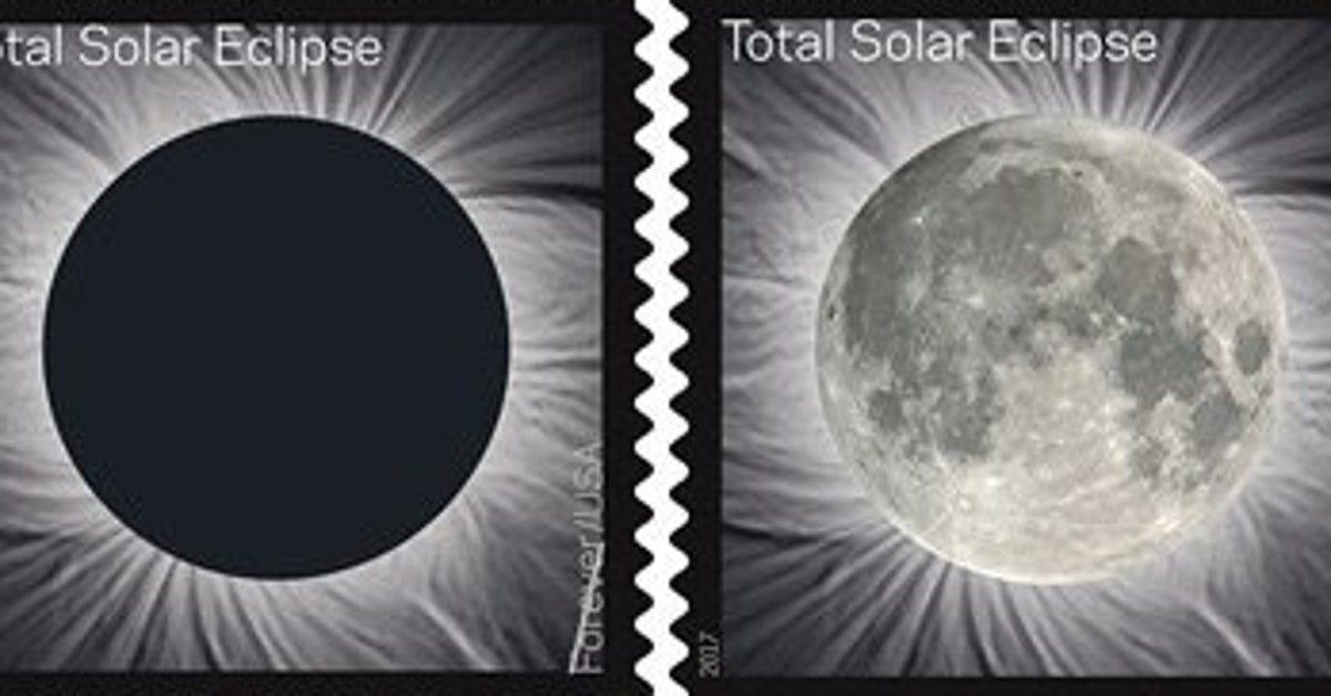 New USPS Eclipse Stamp Transforms When You Touch It | HuffPost Impact