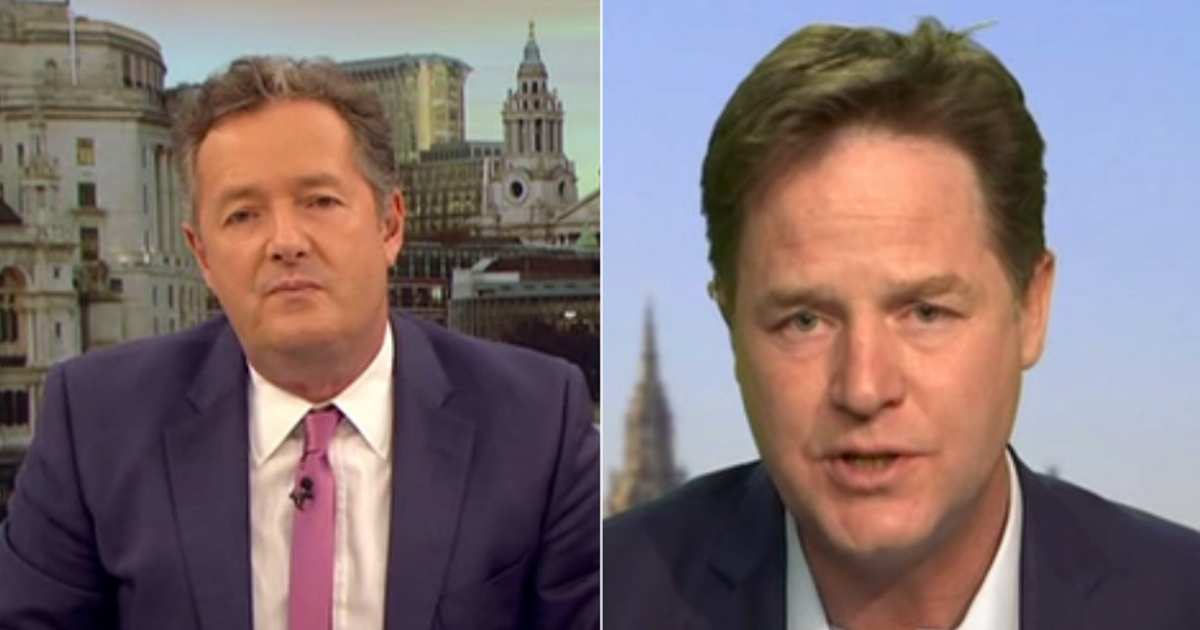 Piers Morgan Eviscerates Nick Clegg Over Tuition Fees During Gmb