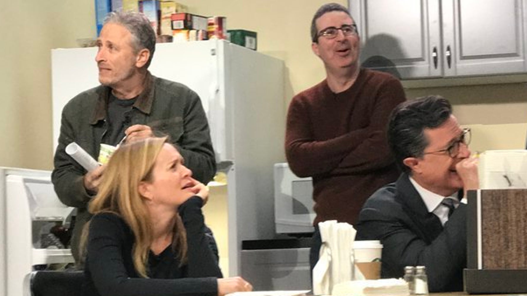 Here's The First Photo Of Stephen Colbert's 'The Daily Show' Reunion ...