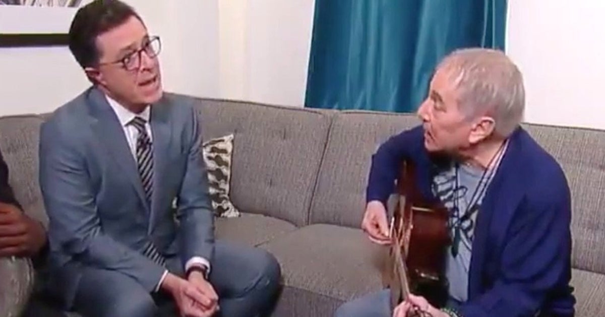 Paul Simon & Stephen Colbert Give Classic Song A Hilarious Trump-Era ...