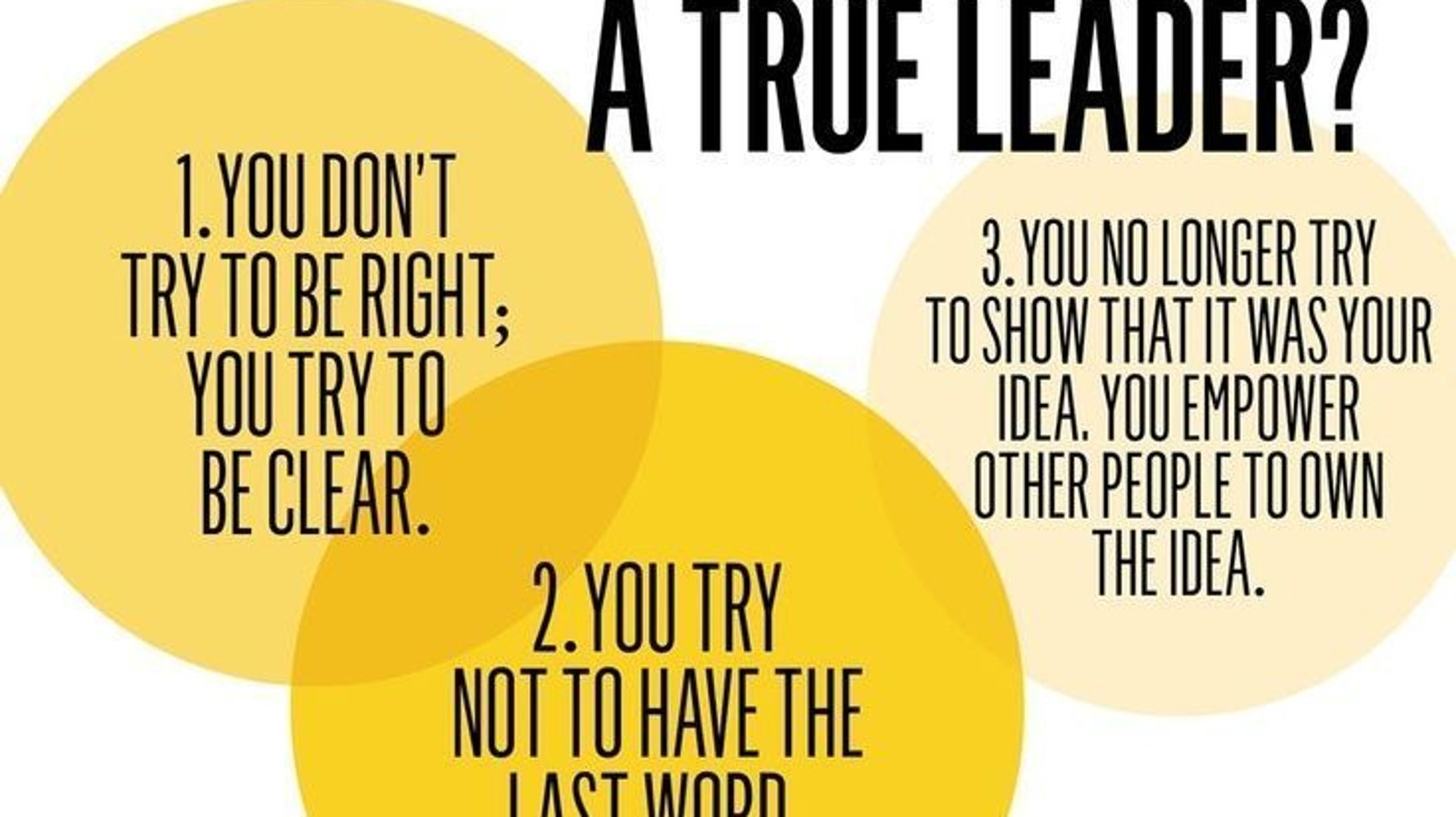 What Is The #1 Character Trait Of A Great Leader And Why? | HuffPost