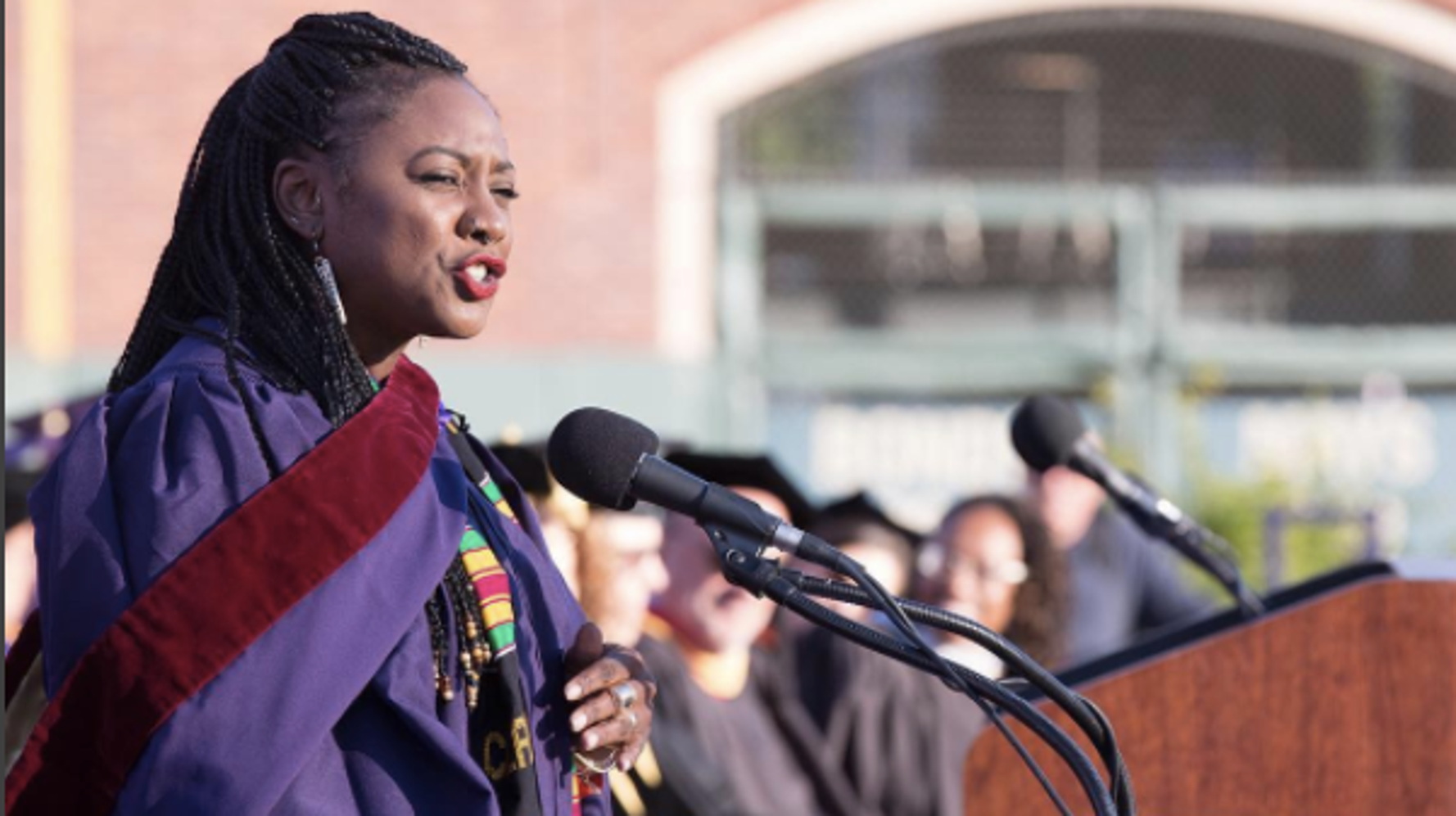 BLM Co-Founder's Ode To Black Women During Commencement Speech ...