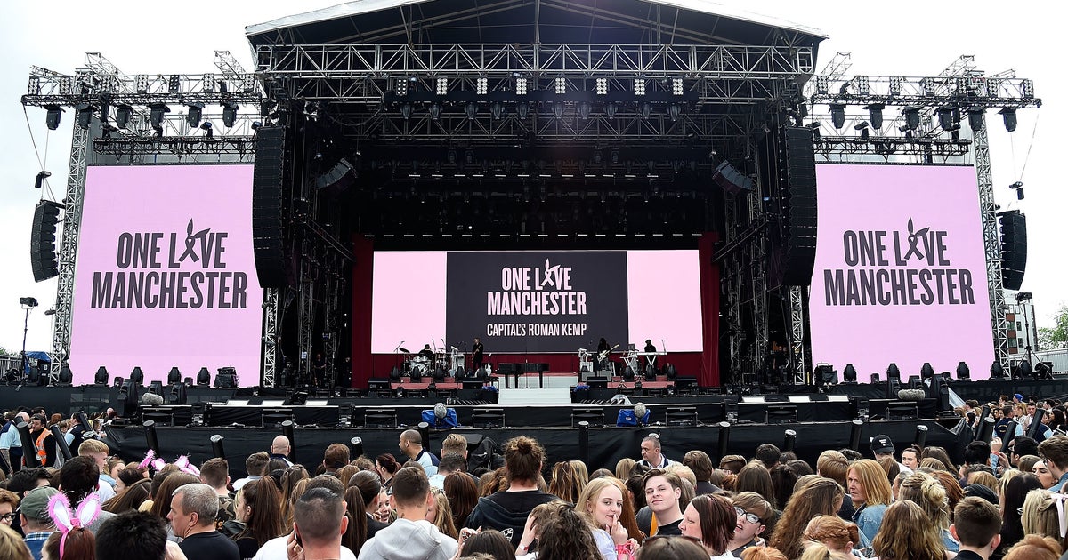 One Love Manchester Holds Minute's Silence After Fans Arrive At Benefit ...